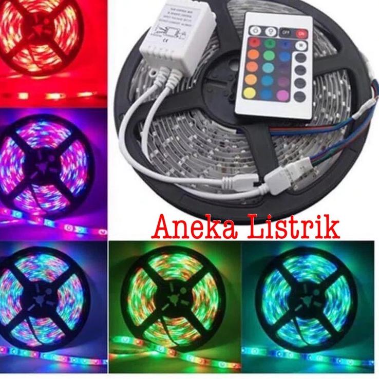Jual Murah Harga LAMPU LED STRIP RGB 3528 2835 WARNA WARNI IP44 5M AC ...