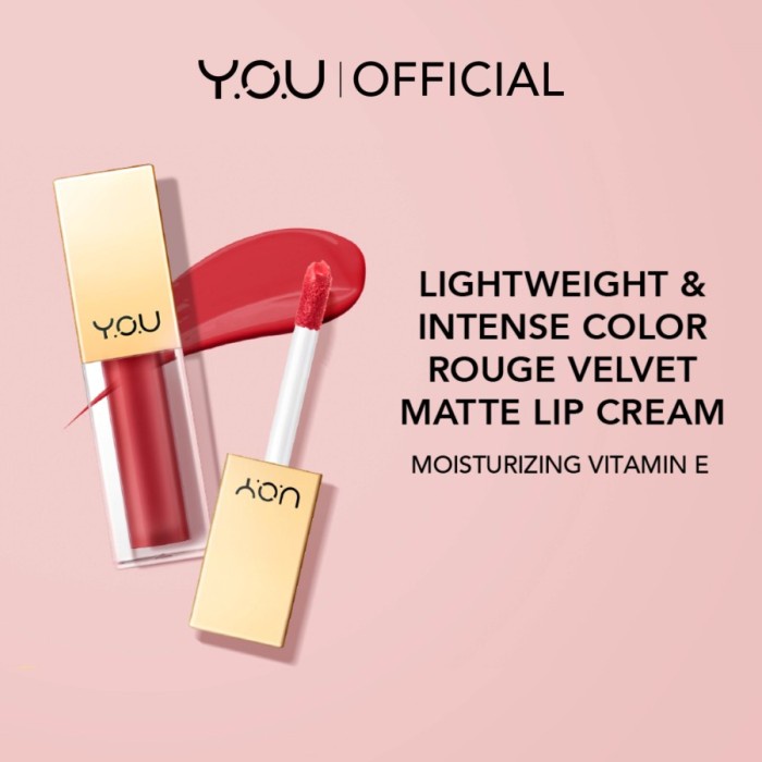 Jual YOU The Gold One Rouge Velvet Matte Lipcream | Shopee Indonesia