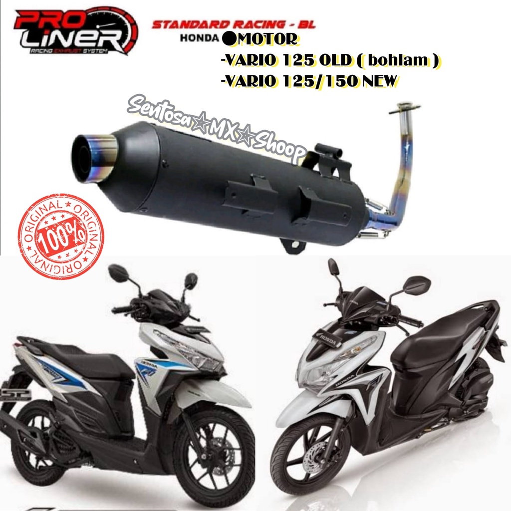 Jual ( PROLINER ) KNALPOT STANDART RACING / TSUKIGI LEHERAN STAINLESS ...