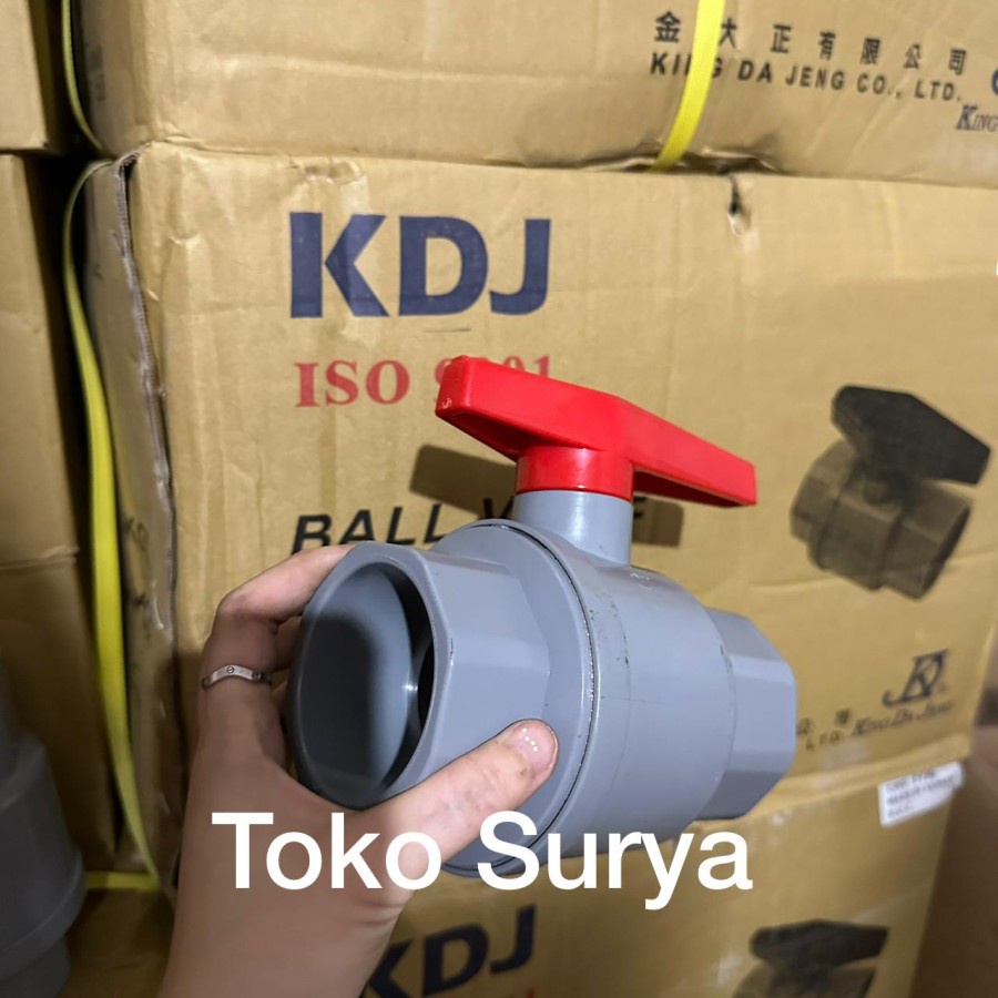 Jual Stop Kran 2" PVC STOP KRAN PVC 2" 2 inch Ball Valve 2" 2 inch BALLVALVE 2" KDJ STOP KERAN 2 ...