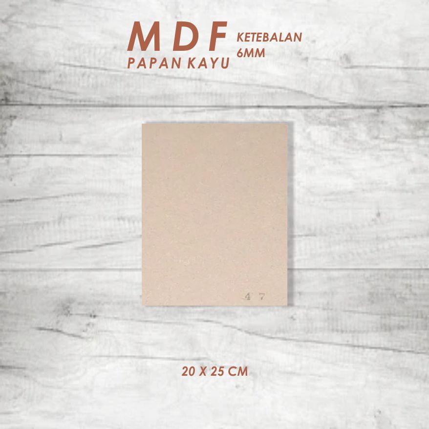 Jual PAPAN KAYU MDF 6MM UKURAN 20X25 CM SIAP PAKAI | Shopee Indonesia