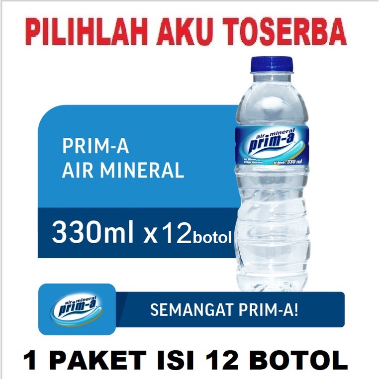 Jual Air Mineral Prima Prim-A Botol Mini Pet 330 ml - ( HARGA 12 botol ...