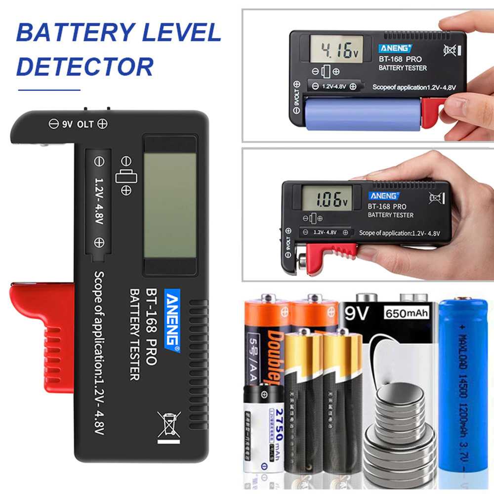 Jual Tester Baterai Capacity 18650 AA AAA Display Digital 168 Pro ...