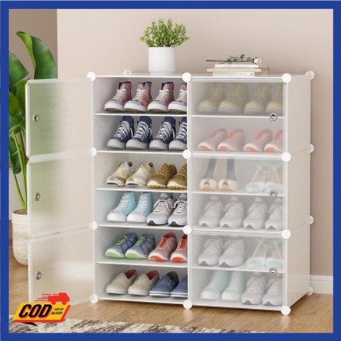 Jual BIG PROMO SALE //Rak Sepatu Anti Debu 6 Layer Tebal Shoe Rack ...