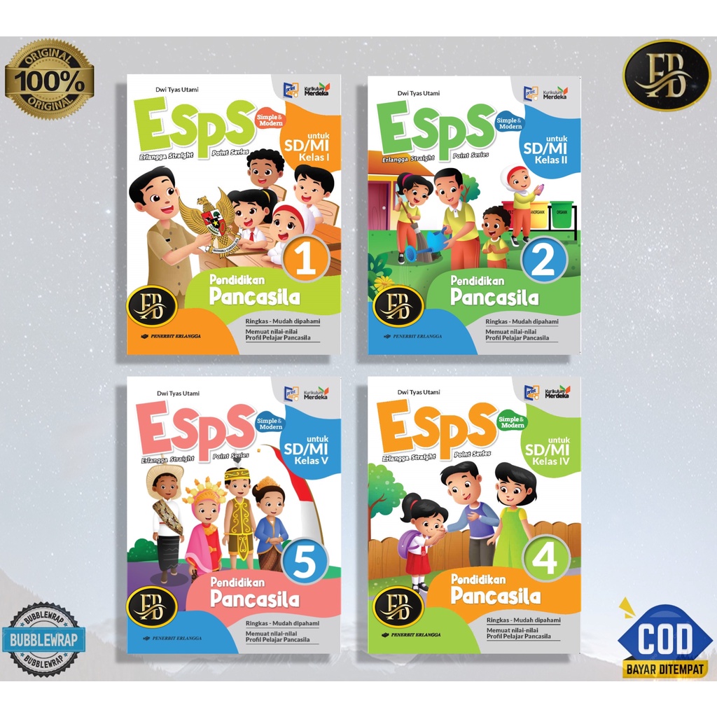 Jual [ PENERBIT ERLANGGA ] ESPS PENDIDIKAN PANCASILA KELAS 1, 2 4 & 5 KURIKULUM MERDEKA | Shopee ...