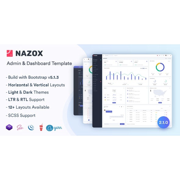 Jual Nazox - Dashboard Template | Shopee Indonesia