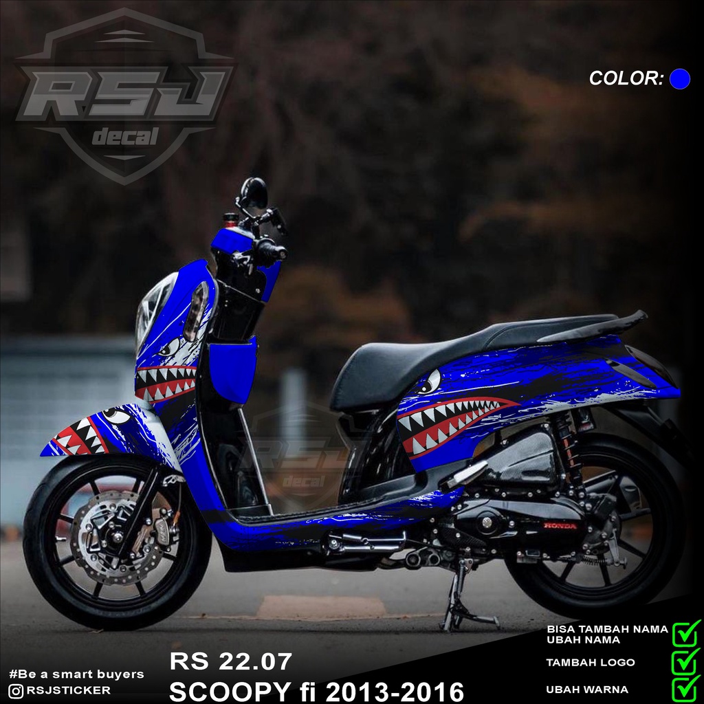 Jual Decal scoopy Decal Scoopy full body Full Blok Decal Scopy Fi 2013 ...