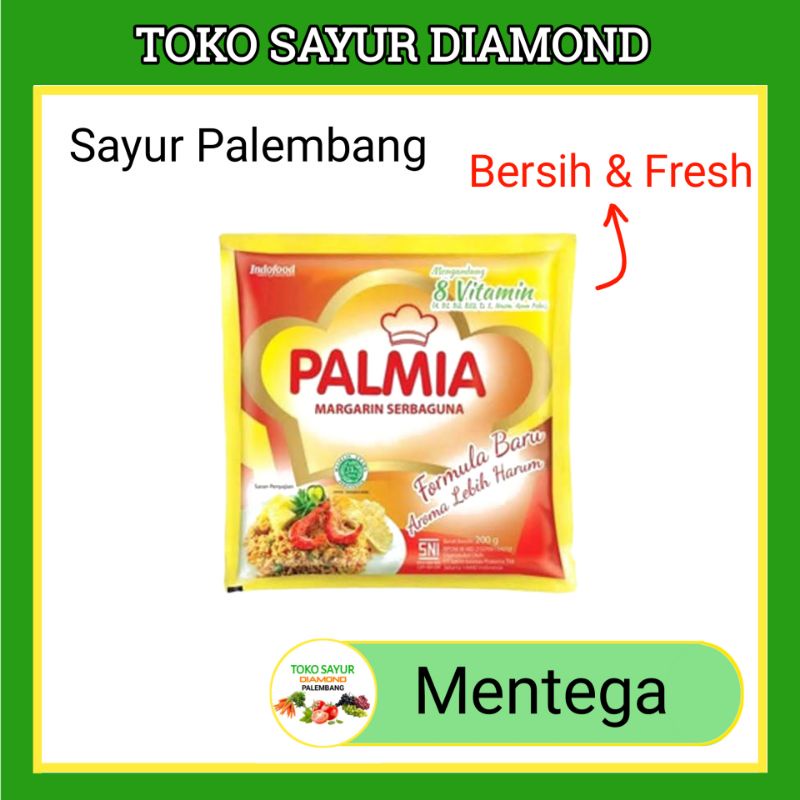 Jual Mentega Palmia 200 Gram - Toko Sayur Diamond Palembang | Shopee ...