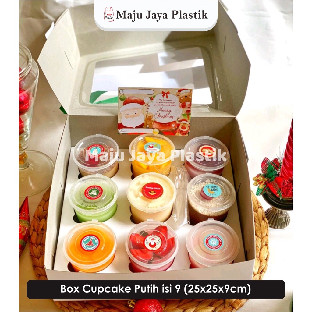 Jual Box Cupcake Isi 9 dengan Inner | Ukuran 25x25x9 cm | Dus Kemasan ...