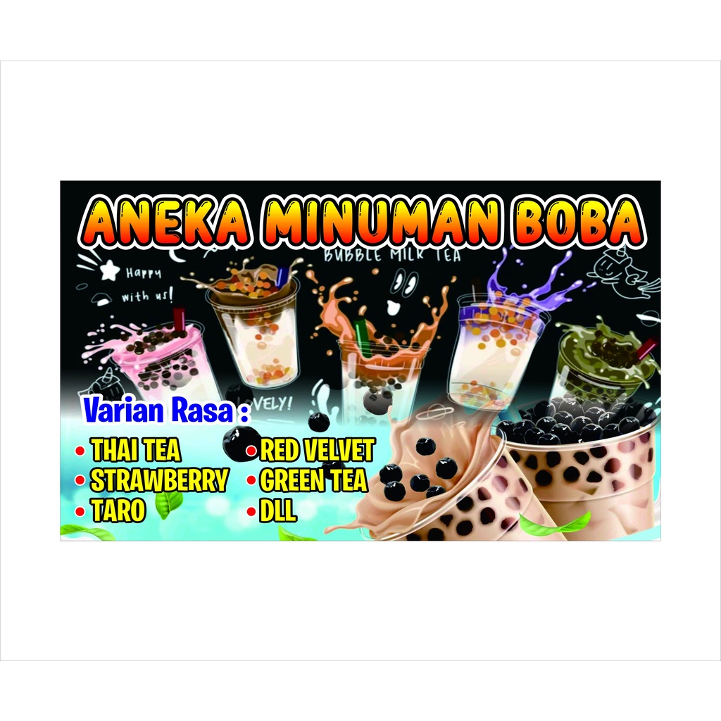 Jual Spanduk BOBA/Aneka Minuman Boba | Shopee Indonesia