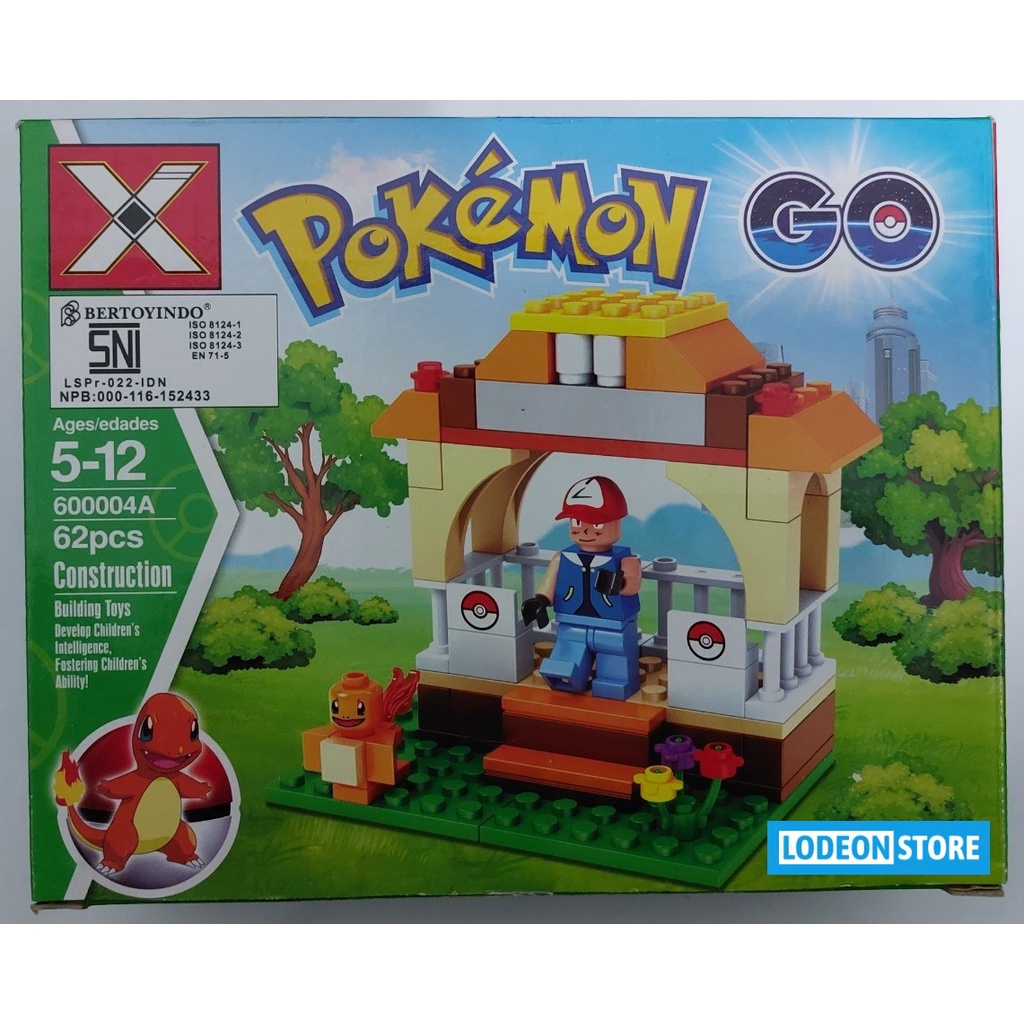 Jual Brick Pokemon Go Minifigure Ash - Pikachu - Squirtle - Charmander ...