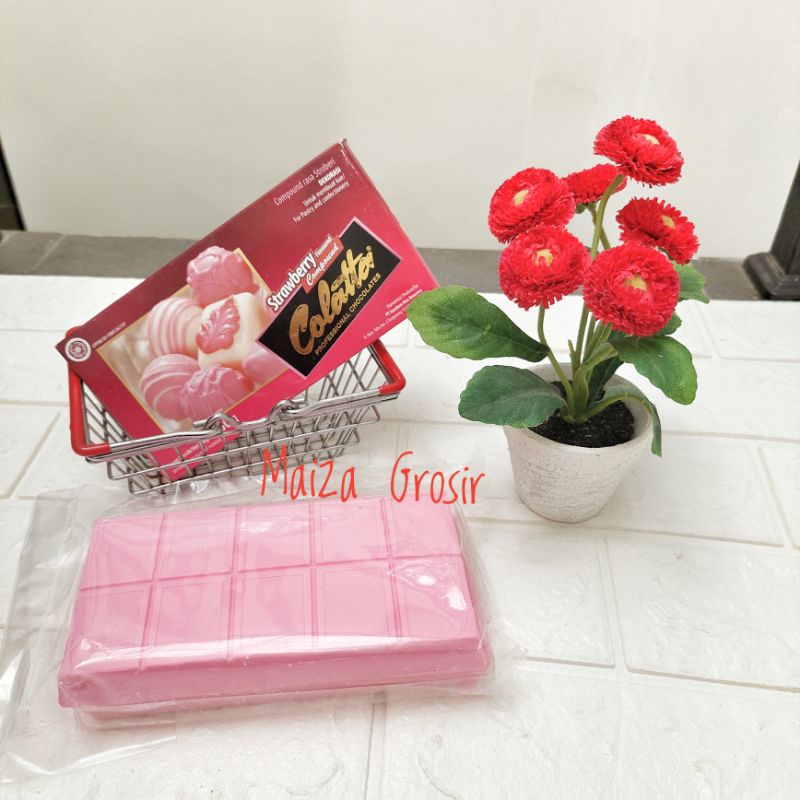 Jual Colatta Strawberry / coklat compound strawberry kemasan 500gr ...