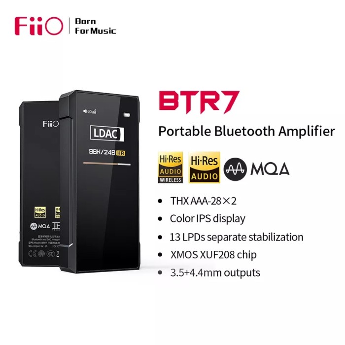 Jual FiiO BTR7 / BTR 7 Portable Bluetooth DAC Amplifier THX MQA New BTR5 | Shopee Indonesia