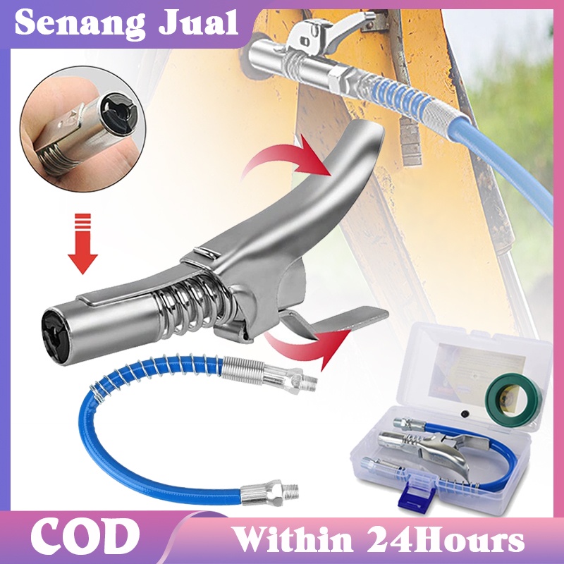 Jual Kepala Pompa Grease Gun / Grease Coupler Heavy Duty Kunci Ganda ...