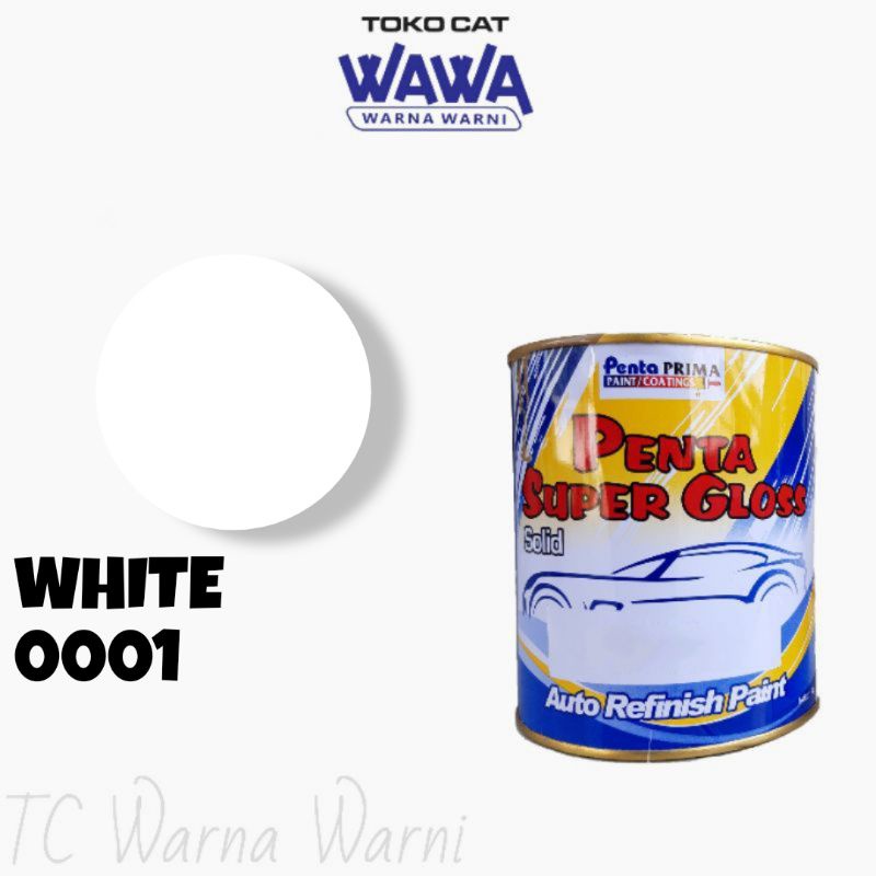 Jual cat duco Penta Super Gloss White gloss putih kilap 0001 200gr ...