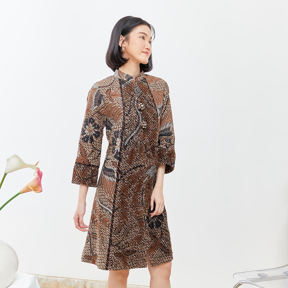 Jual NONA RARA - Kinanti Sogan Rmb D0390, Baju Batik Kasual Modern ...