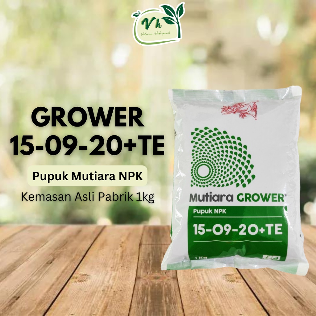 Jual Pupuk NPK Mutiara Grower 15-09-20 TE Meroke 1000gram / 1kg / 1000 ...