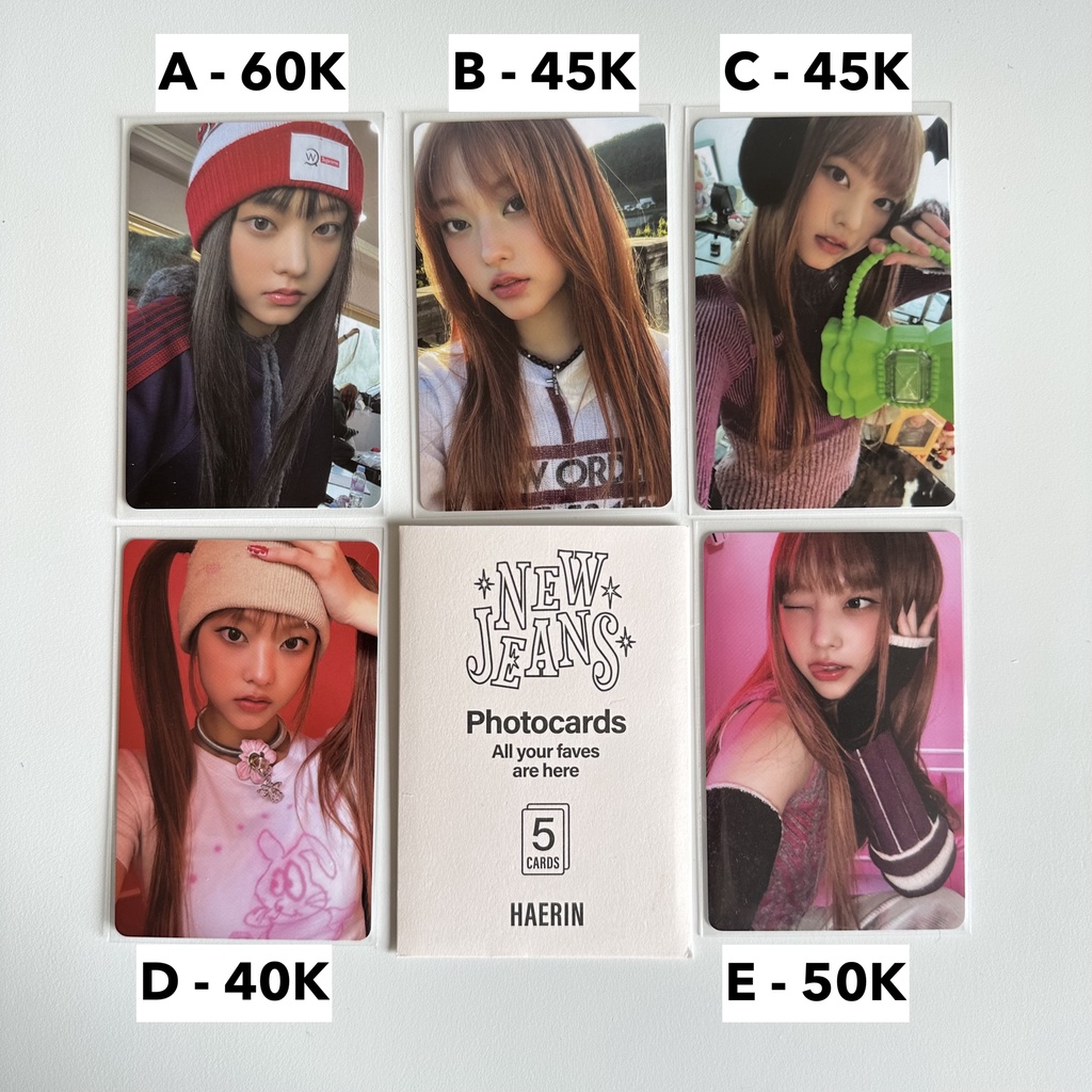 Jual NewJeans OMG Message Card Ver. - Haerin - Photocard (PC) | Shopee ...