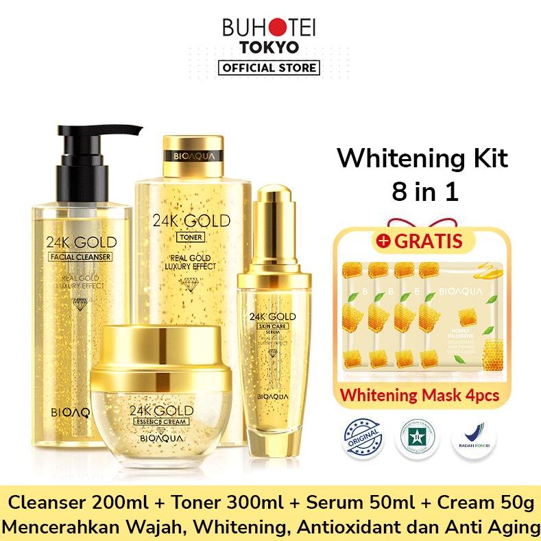 Jual Barang Bagus BUHOTEI Bioaqua 24K Gold Skin Care Whitening Kit ...