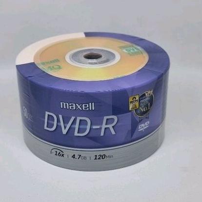 Jual ☎ DVD-R 16X MAXELL SPINDEL ISI 50 KEPING | Shopee Indonesia