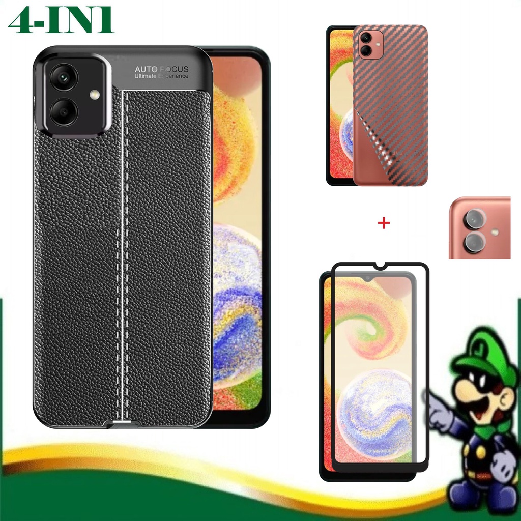 Jual Promo Paket 4in1 Softcase Samsung A04 A04E M13 5G Leather Auto ...