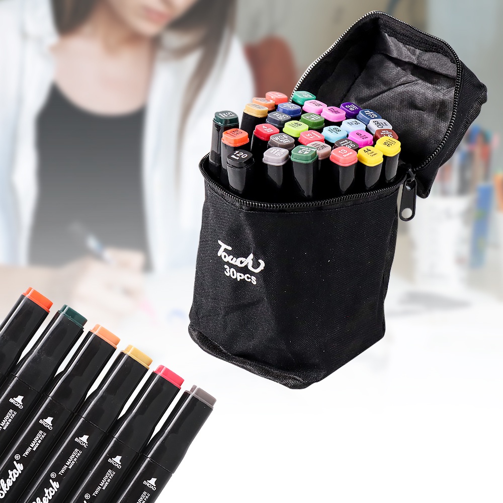 Jual Spidol Dual Side Fine Art Marker 30 Color - T30 - Multi-Color ...