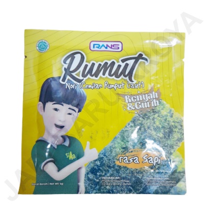 Jual RANS Rumut Cemilan Rumput Laut Rasa Sapi 4 gr | Shopee Indonesia