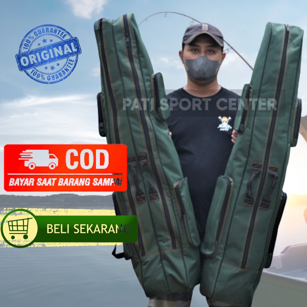 Jual TAS PANCING 100CM JUMBO DUA SLOT/DUA RUANG ANTI AIR/WATERPROOF ...