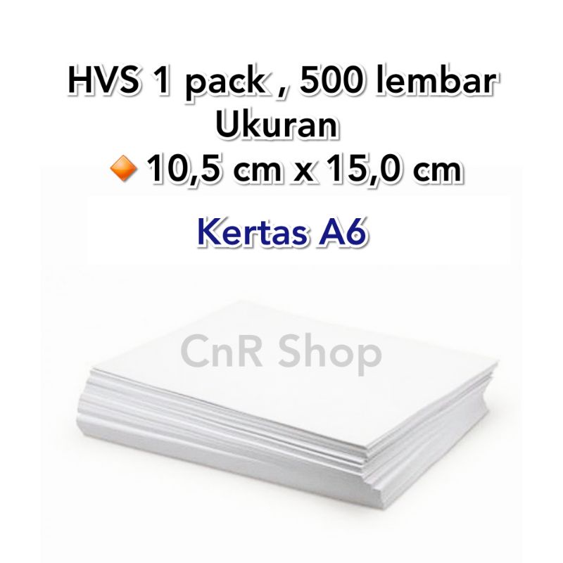 Jual kertas hvs resi online A6 500 lembar 70gram paper | Shopee Indonesia