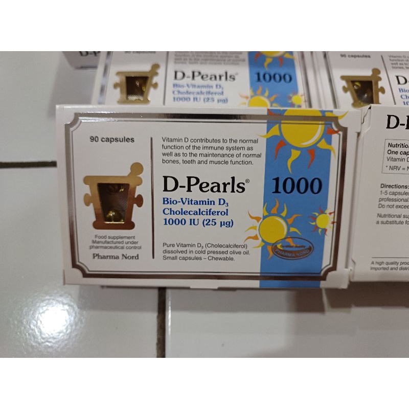 Jual Pharma Nord Bio Vitamin D3 1000 IU D Pearls 90 Capsules Supplement ...