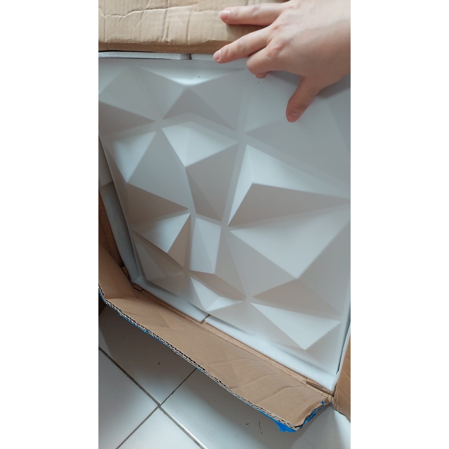 Jual 50x50cm 3D Wall Panel PVC Wallpaper Dinding PVC Dekorasi Dinding ...