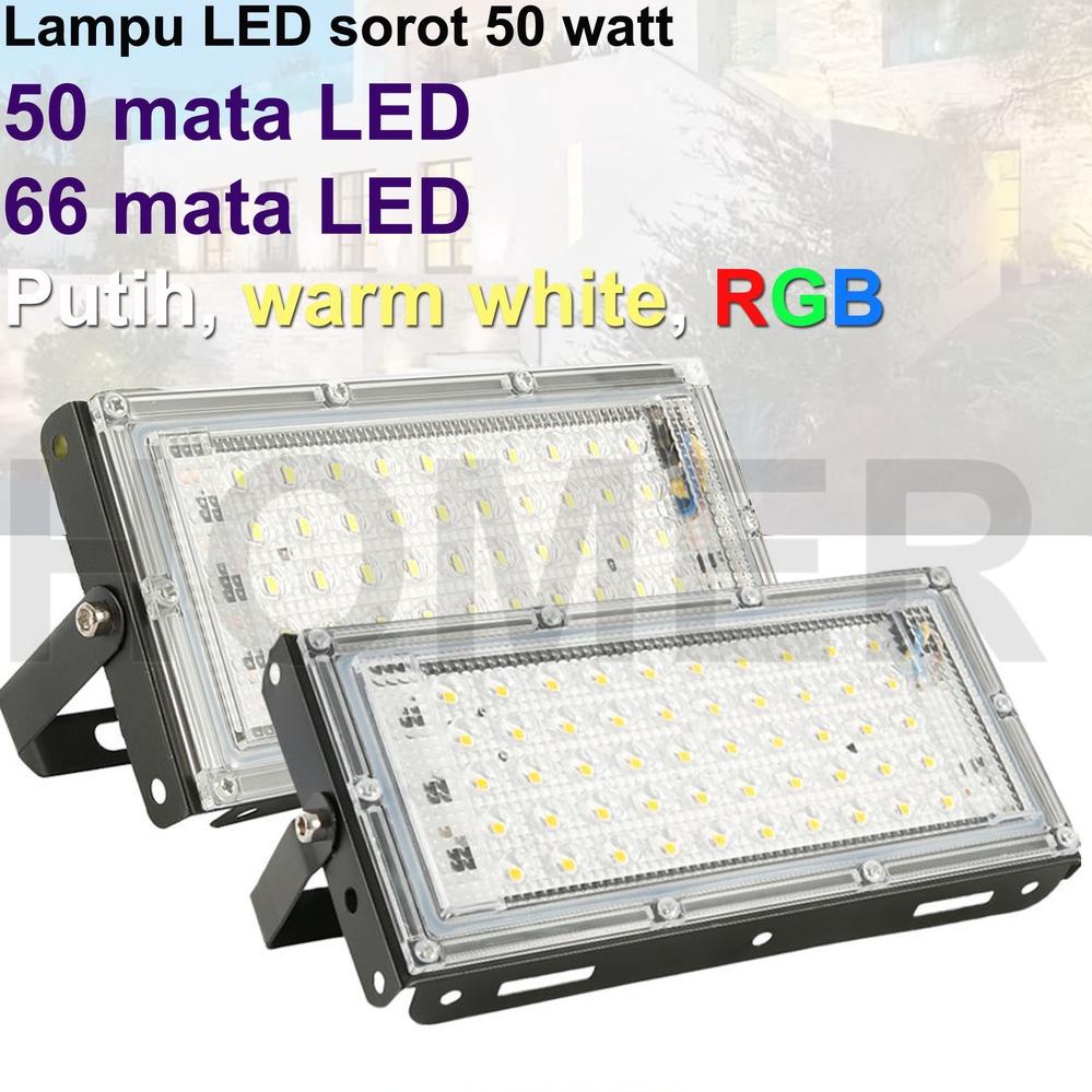Jual GROSIR_JAKARTA lampu LED sorot tembak floodlight slim SMD 50w 50 w 50watt 50 watt DOB 50 ...