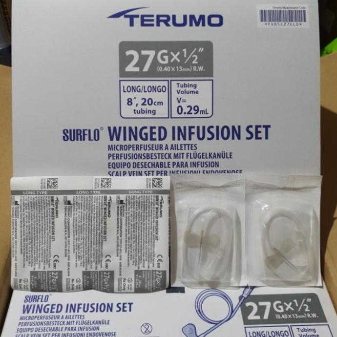 Jual Terumo Surflo Winged Infusion Set 27G X 1/2" | Shopee Indonesia