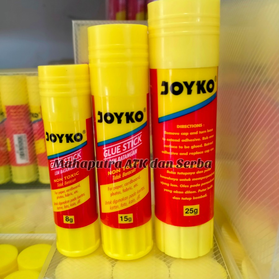 Jual Glue Stick Joyko / Lem Batangan Lem Joyko 8g,15g21g Lem Kertas ...