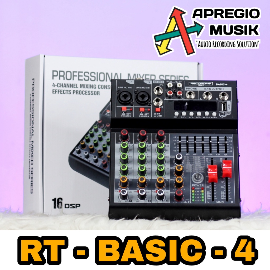 Jual Recording Tech Basic 4 mixer USB with Vocal Karaoke effect ...