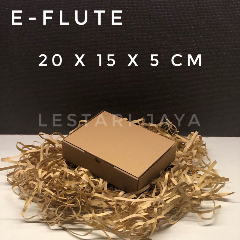Jual Box Kardus E-Flute Coklat Untuk Packaging Olshop Sovenir Baju ...