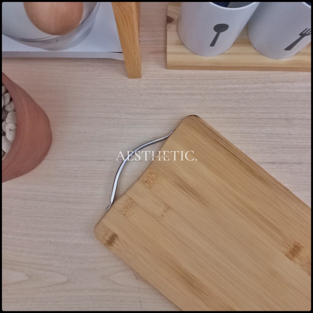 Jual Madforaesthetic Talenan Kayu Bambu Estetik Wooden Cutting Board ...
