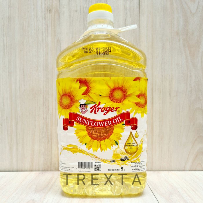 Jual Sunflower Oil / Minyak Bunga Matahari Kroger 5 Liter | Shopee ...