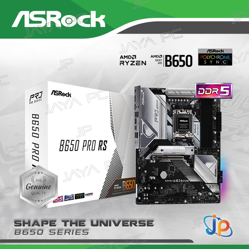 Jual Motherboard ASROCK B650 PRO RS (AM5, AMD, B650, DDR5, SATA3 ...