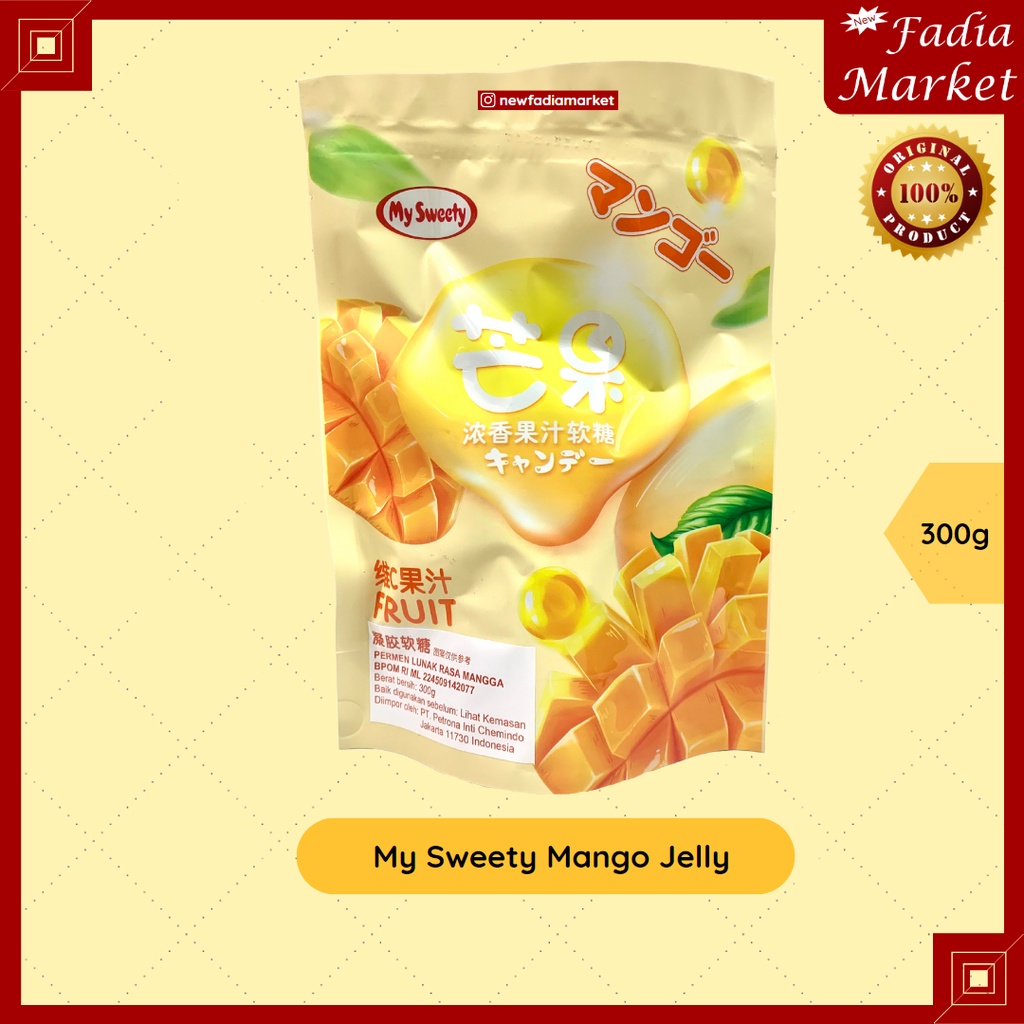 Jual My Sweety Mango Permen Jelly Mangga Imlek Sincia 300g | Shopee ...