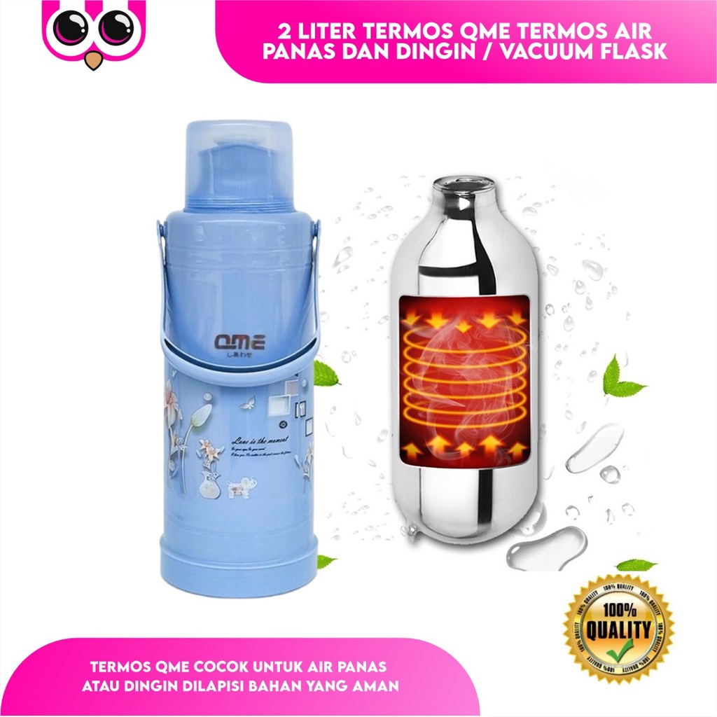 Jual 2 LITER TERMOS QME TERMOS AIR PANAS DAN DINGIN / VACUUM FLASK ...