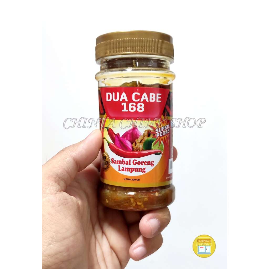 Jual Sambal Goreng Dua Cabe 168 Botol Asli Lampung | Shopee Indonesia
