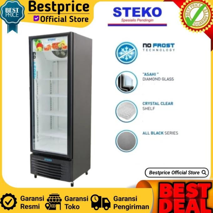 Jual SHOWCASE STEKO 4 RAK MG 220 KULKAS MINUMAN STEKO 200 LITER NO ...