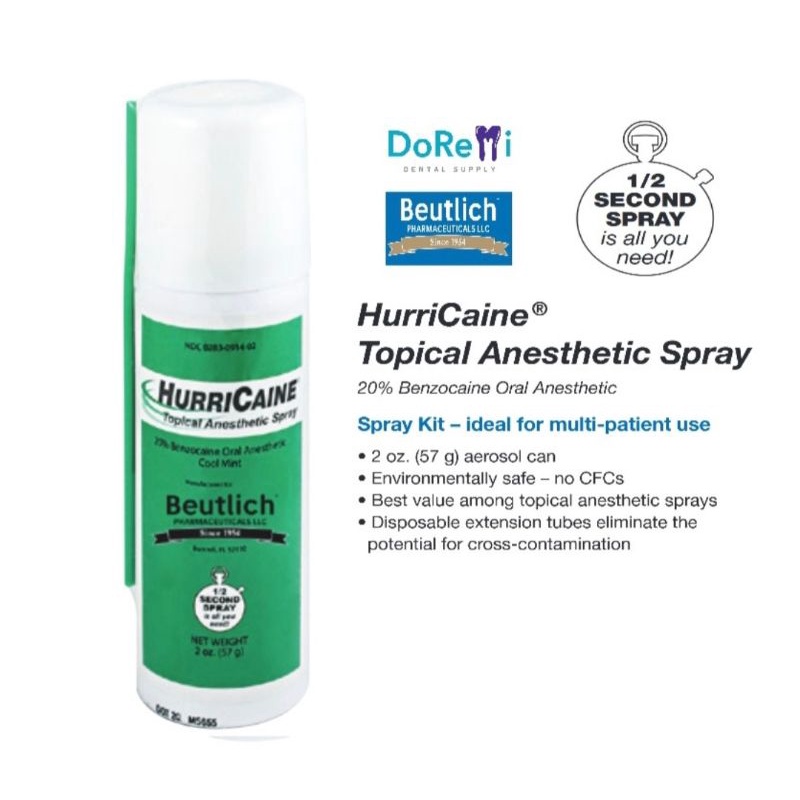 Jual Hurricaine Anastesi Spray / Xylonor Spray 1 Botol isi 50 ml - ED ...