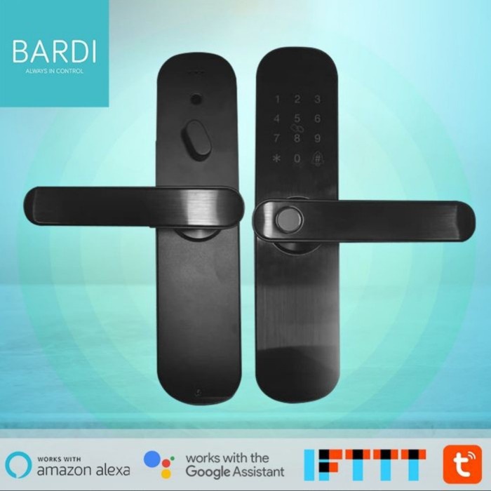 Jual Bardi Smart Door Lock Handle RFID- Fingerprint Waterproof | Shopee ...