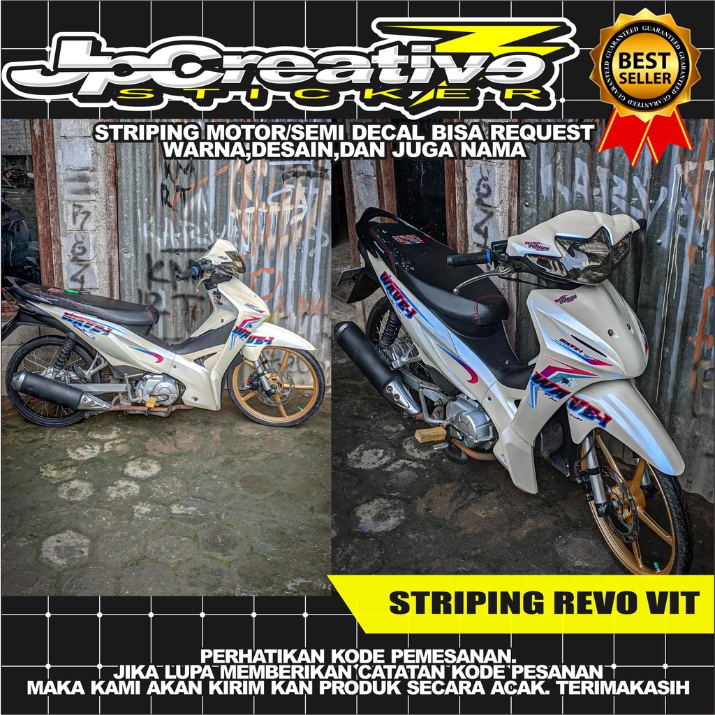 Jual STRIPING REVO FIT ABSOLUTE TERBARU CLICK (SUDAH LAMINASI) | Shopee ...
