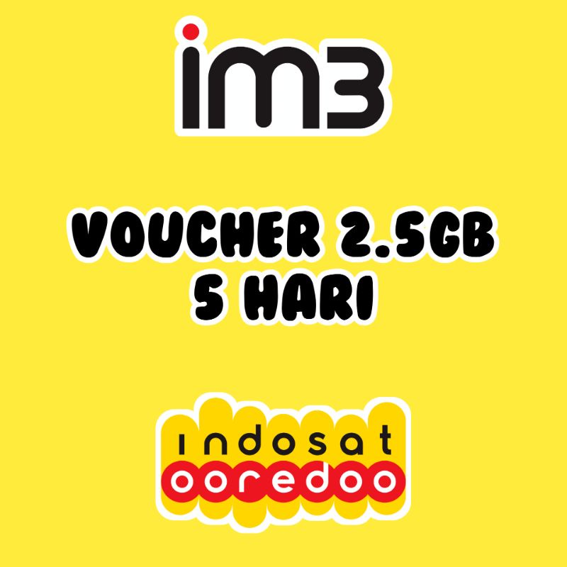 Jual Voucher im3 2.5GB 5 Hari Khusus Kalimantan (Kode Voucher Lewat ...