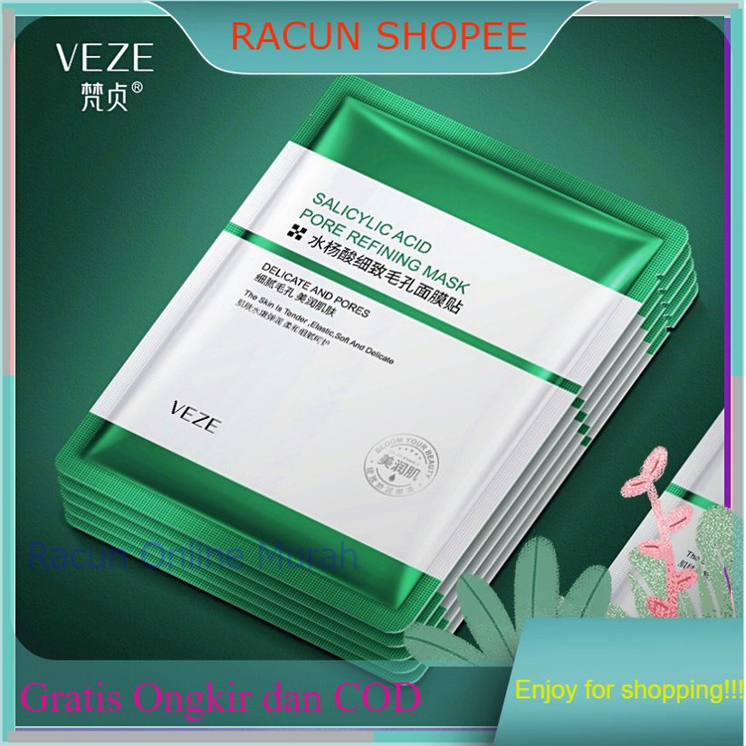 Jual VEZE Salicylic Pore Refining Facial Sheet Mask Masker Wajah BQ046 ...