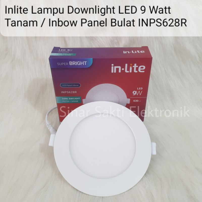 Jual Inlite Lampu Downlight LED 9 Watt Plafon Tanam IB Inbow Panel ...