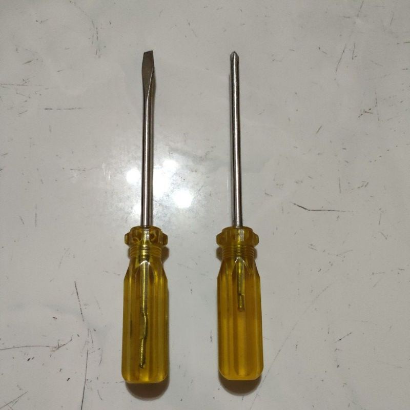 Jual Obeng 4" plus/bunga (+) & 4" minus (-) | Shopee Indonesia
